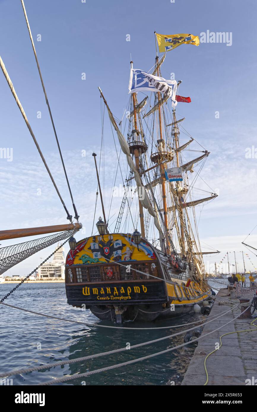 Sete, France. 28th March, 2024. The Shtandart, a replica of Russian ...