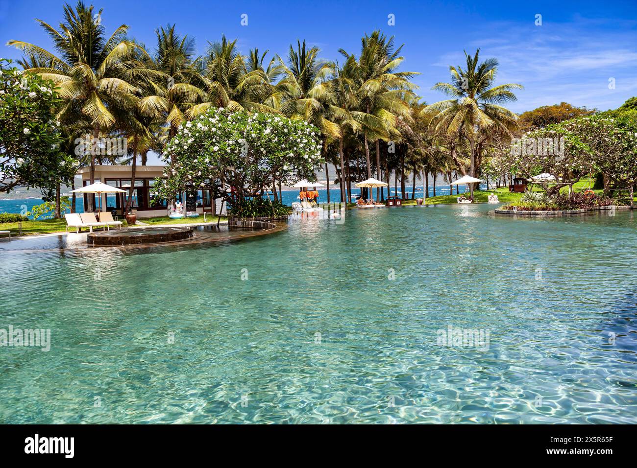 Swimming pool of Hon Tam-Resort, Hon Tam Island, Nha Trang, province ...