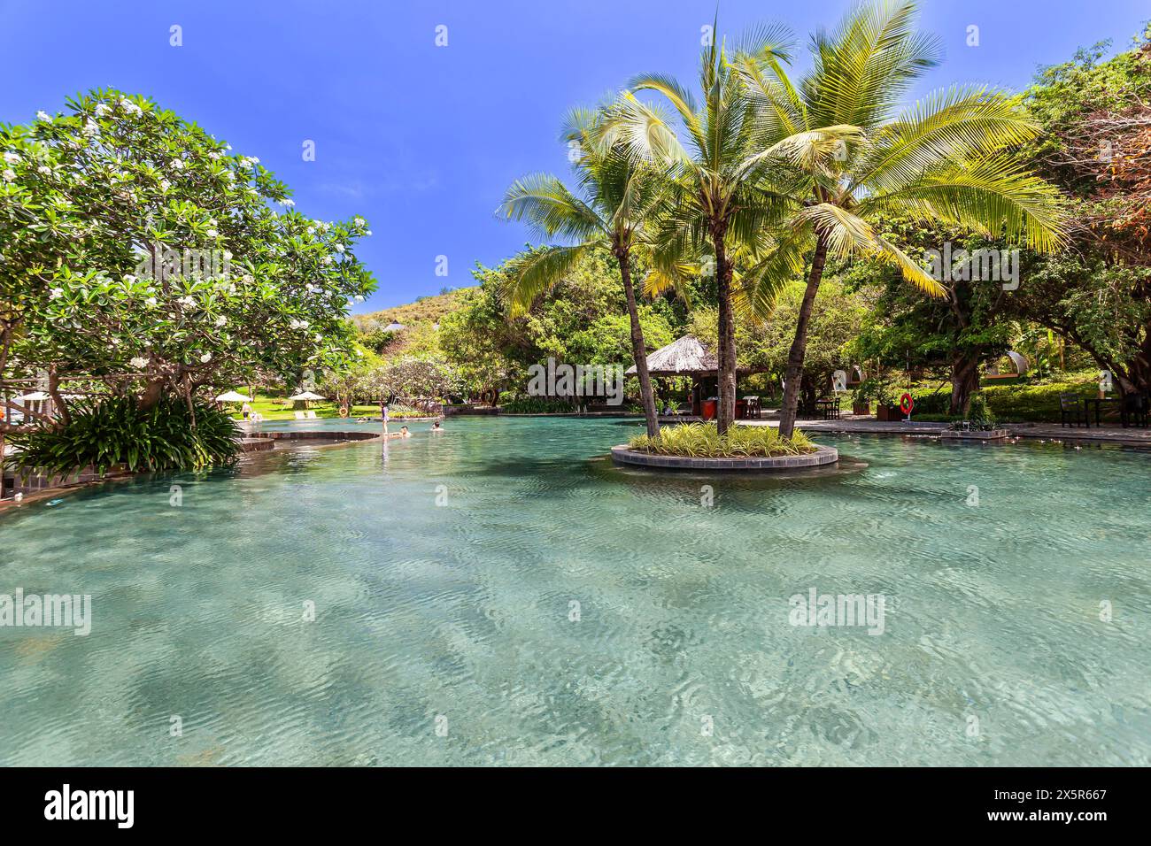 Swimming pool of Hon Tam-Resort, Hon Tam Island, Nha Trang, province ...