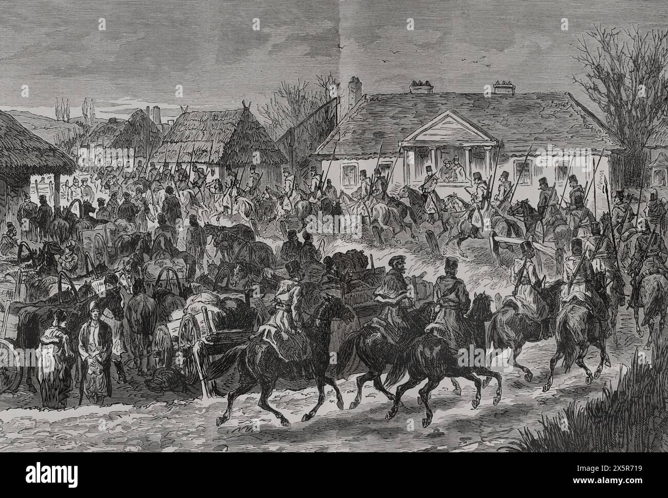 Russo-Turkish War (1877-1878). Russian Imperial Army. A Don Cossacks ...