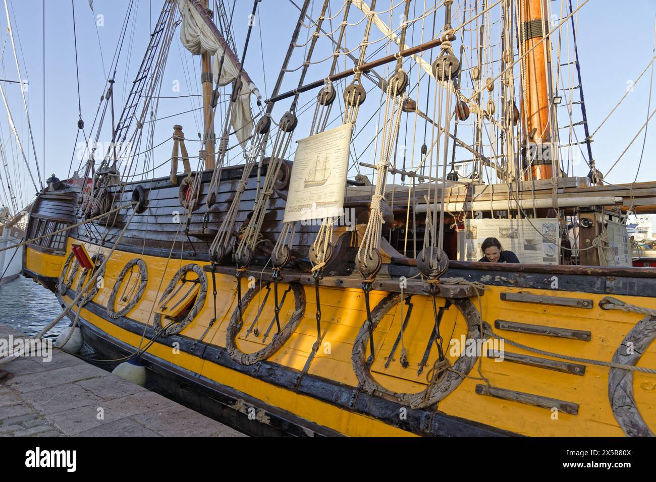 Sete, France. 28th March, 2024. The Shtandart, a replica of Russian ...