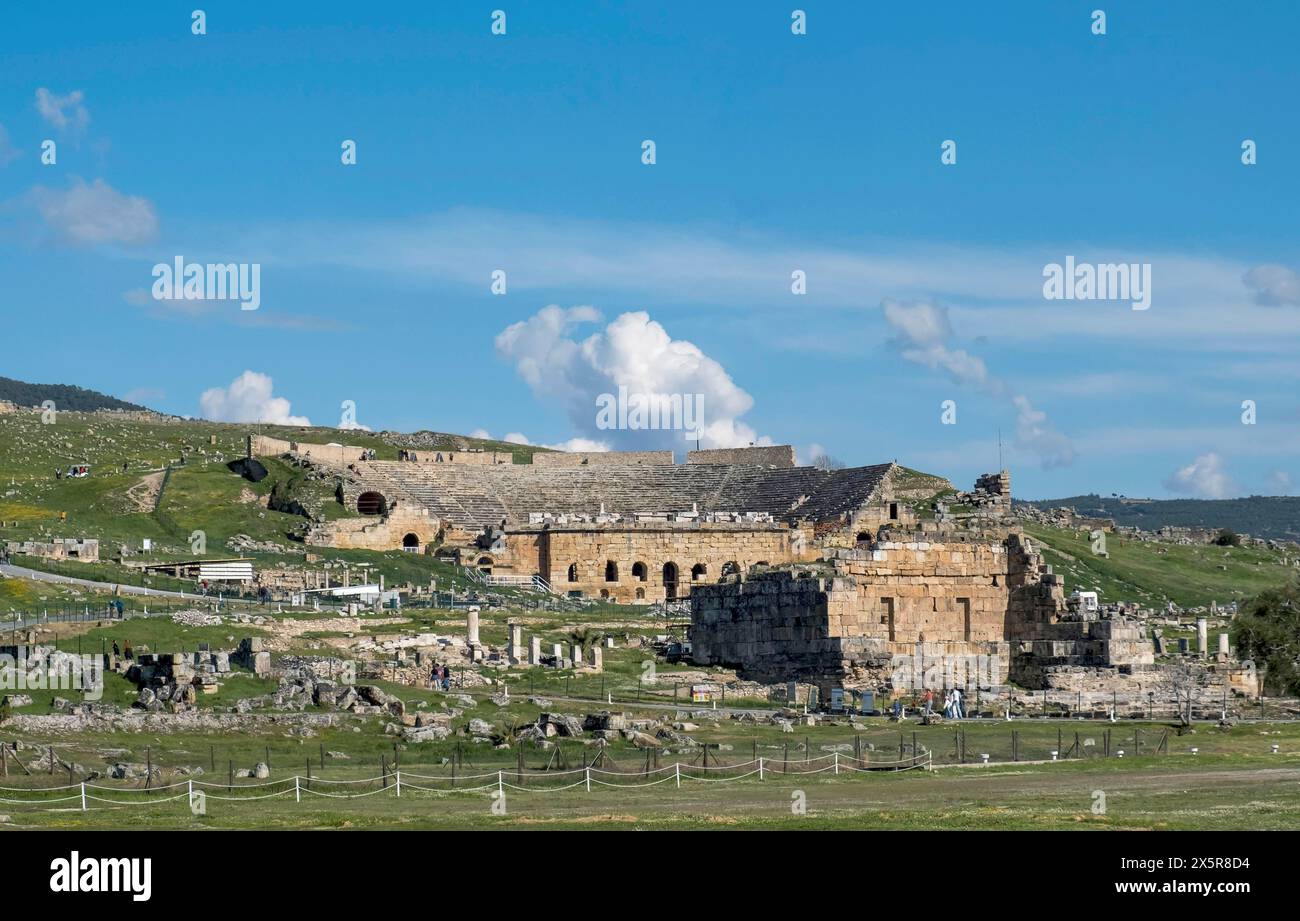 Ancient city of Hierapolis, Pamukkale, UNESCO World Heritage Site ...
