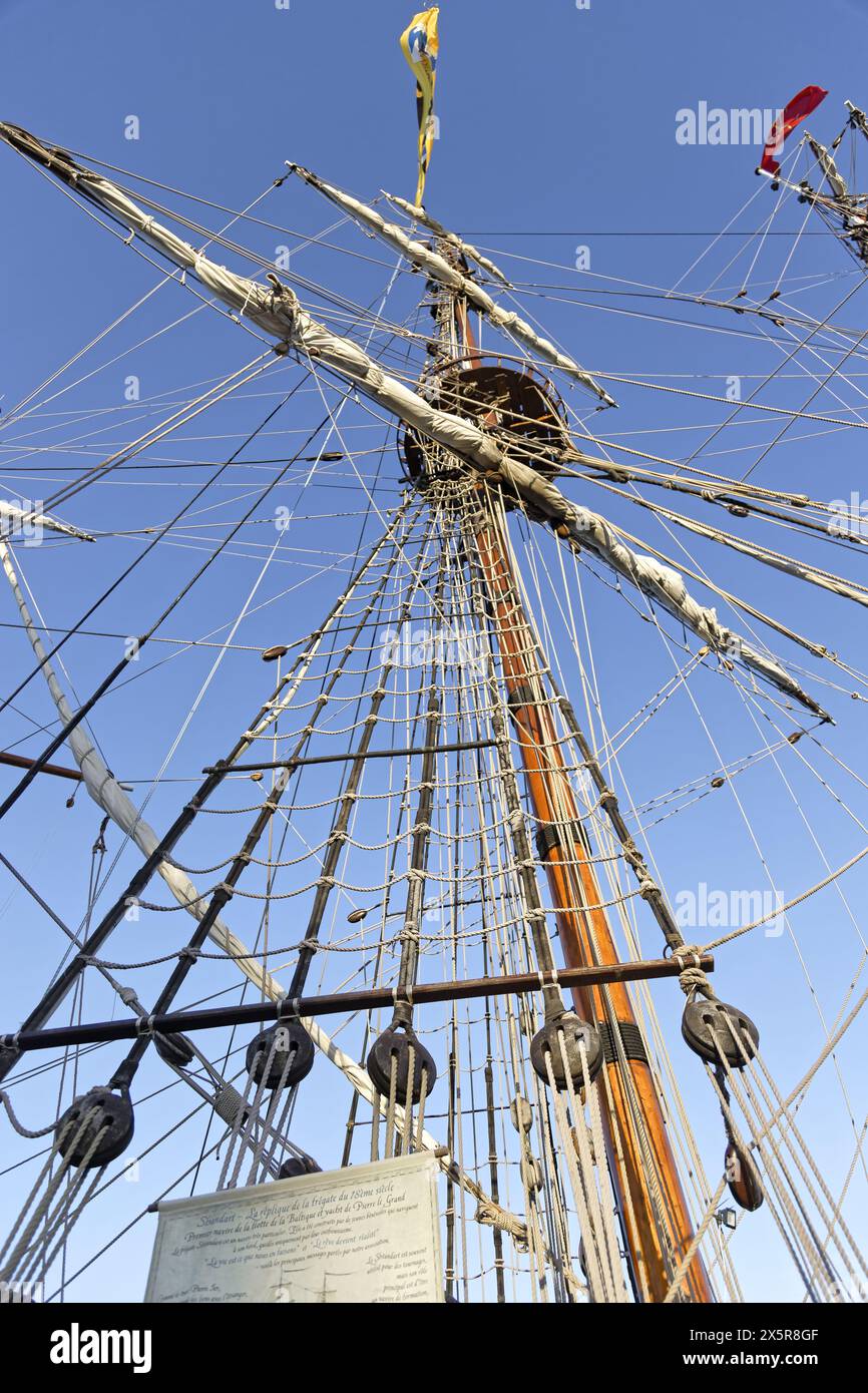 Sete, France. 28th March, 2024. The Shtandart, a replica of Russian ...