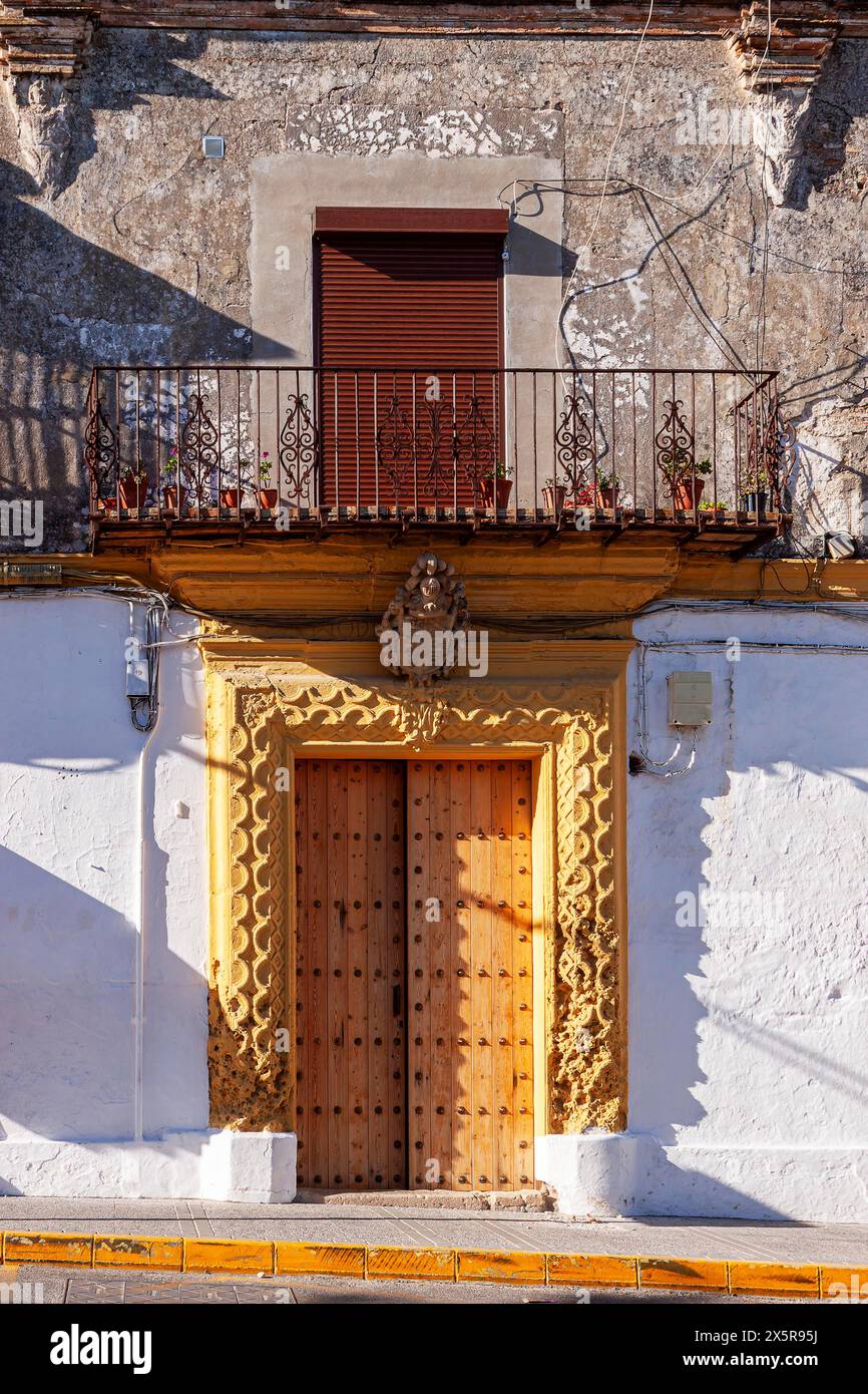 Old town with abandoned houses in southern architectural style, Arcos ...