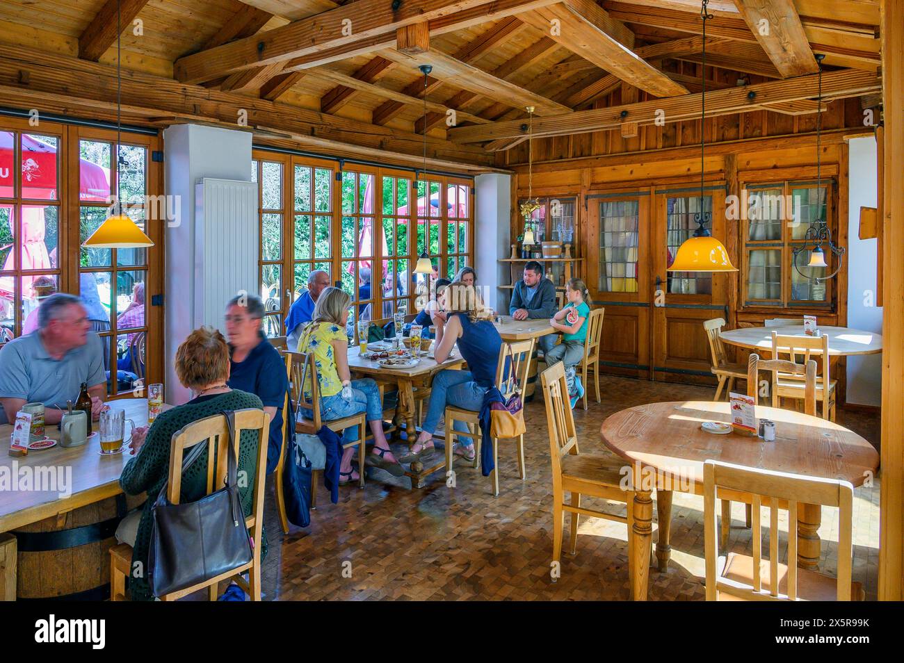 Interior, Brauereigasthof, Irseer Klosterbraeu, Irsee, Bavaria, Germany ...