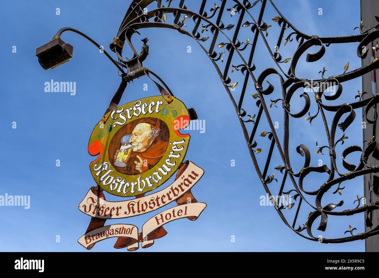Nose sign, brewery inn, Irseer Klosterbraeu, Irsee, Bavaria, Germany ...