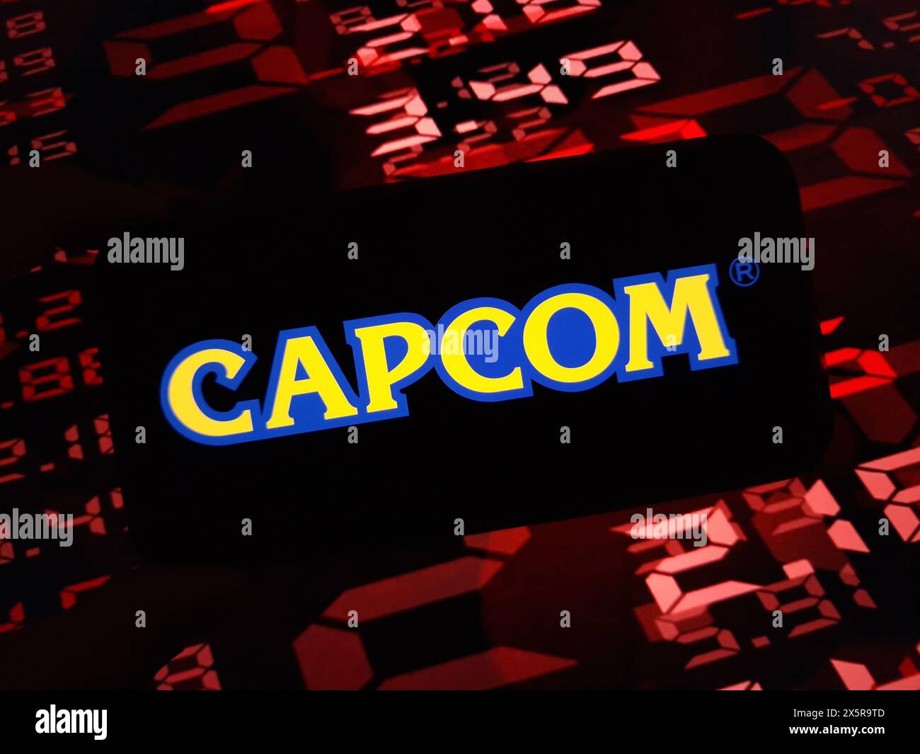 Konskie, Poland - May 10, 2024: Capcom company logo displayed on mobile ...