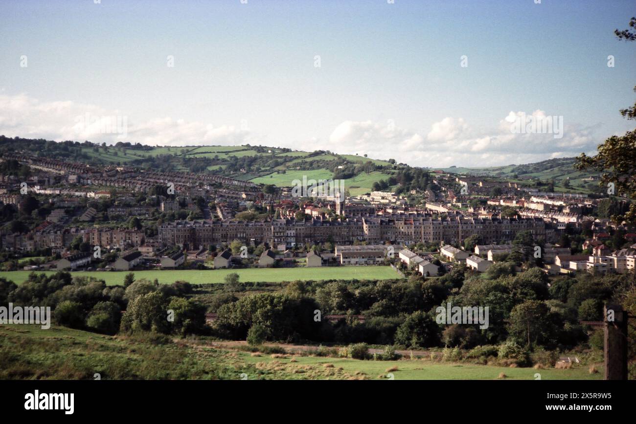 Vintage panoramic photo of Bath - September 1982 Stock Photo - Alamy