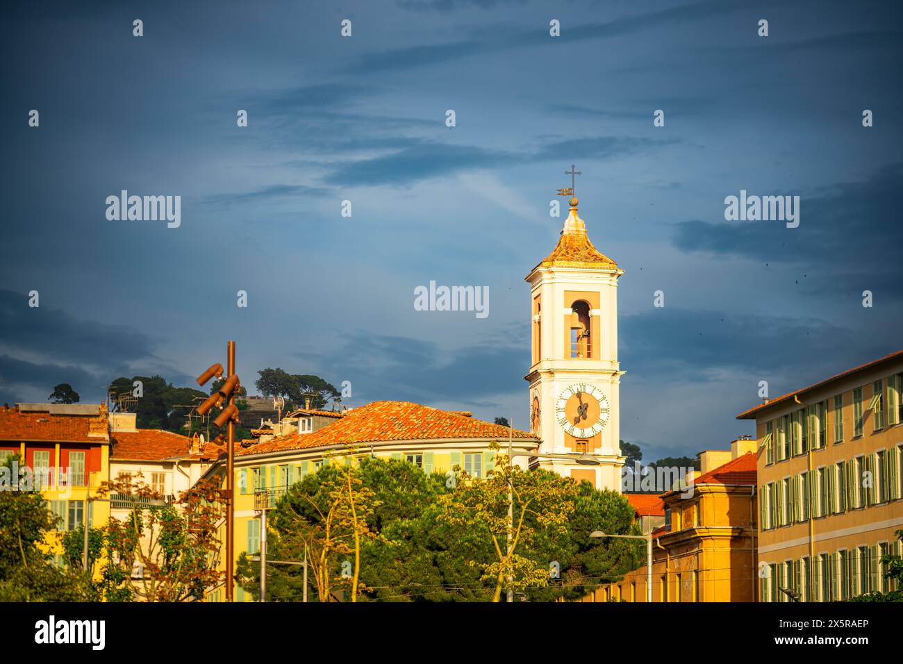Iconic landmarks of Nice, France, Cote d'Azur, French Riviera Stock ...