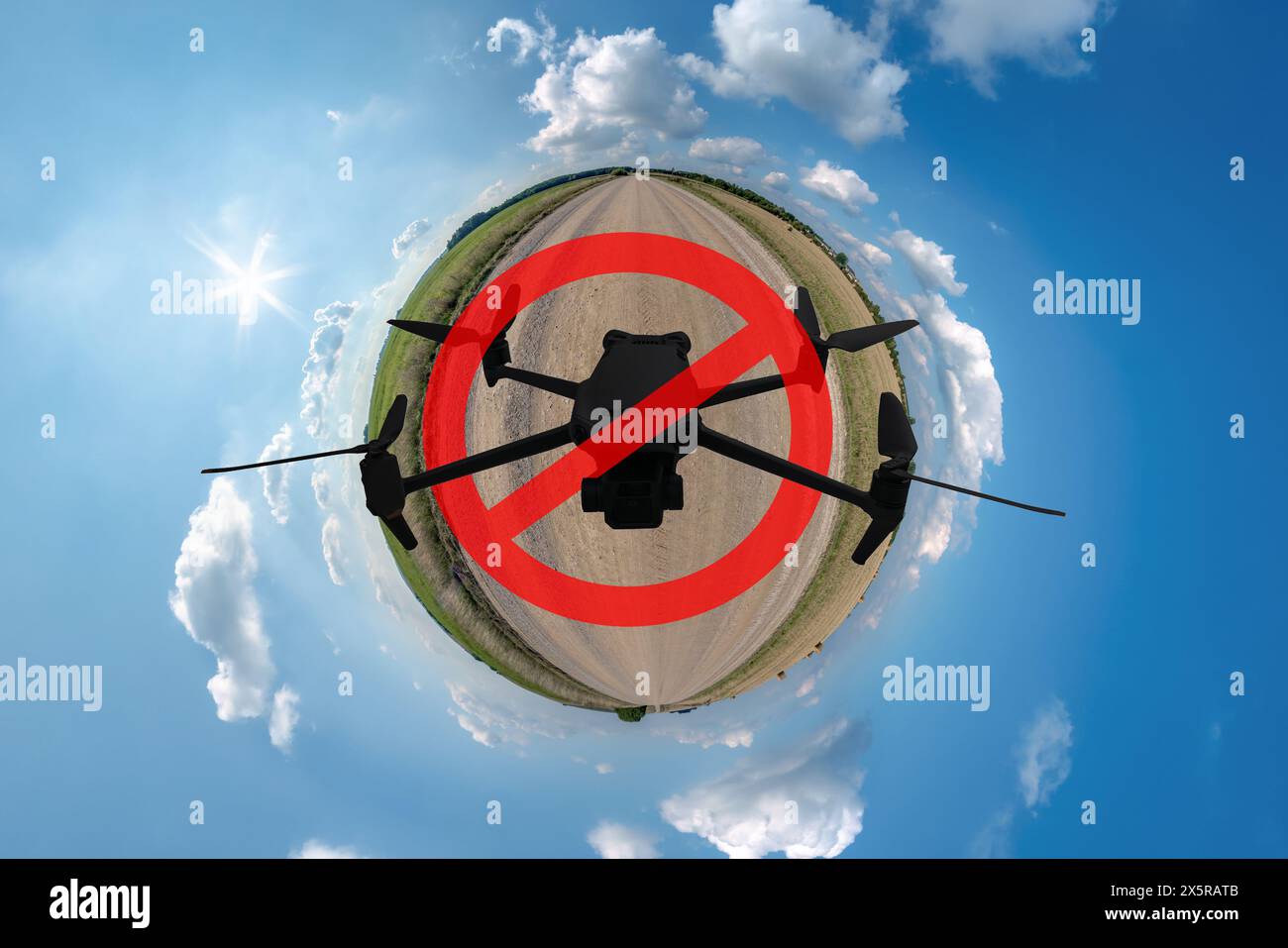 No drone zone sign concept for banning the use of drones in airspace ...