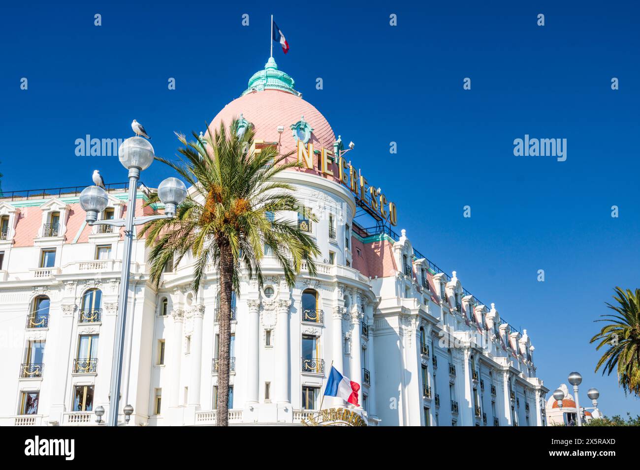 Iconic landmarks of Nice, France, Cote d'Azur, French Riviera Stock ...