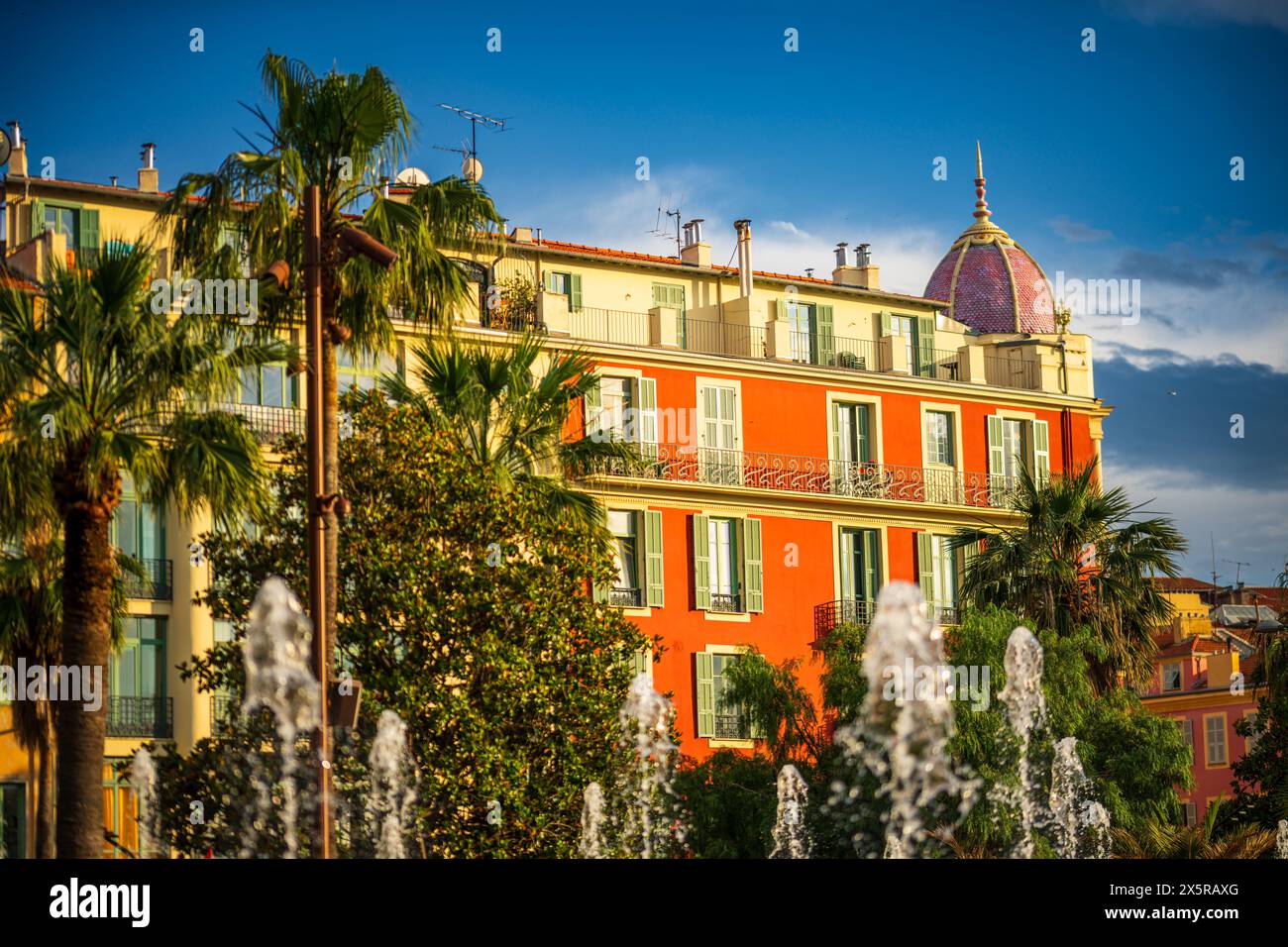 Iconic landmarks of Nice, France, Cote d'Azur, French Riviera Stock ...