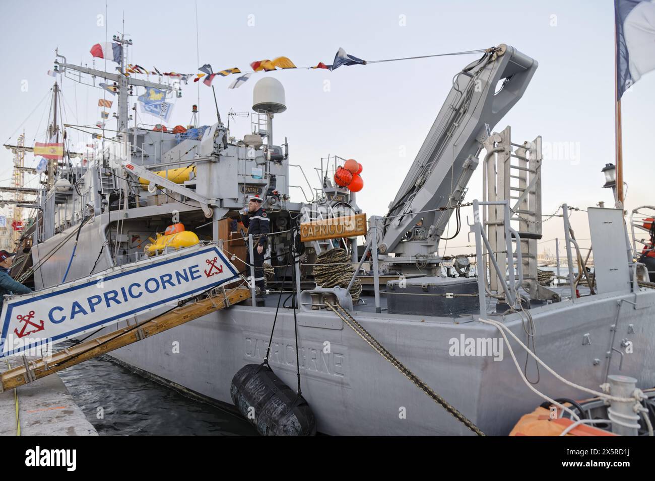 Sete, France. 28th March, 2024. The Capricorne, a tripartite-class ...