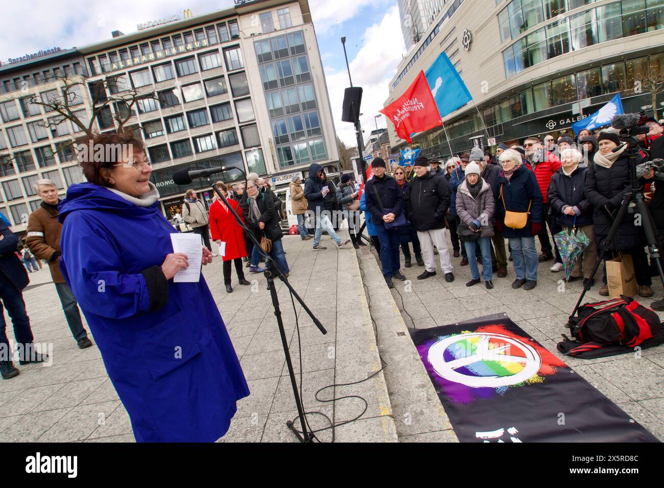 Frankfurt, Germany, February 24, 2024. Demo "The anniversary of the ...