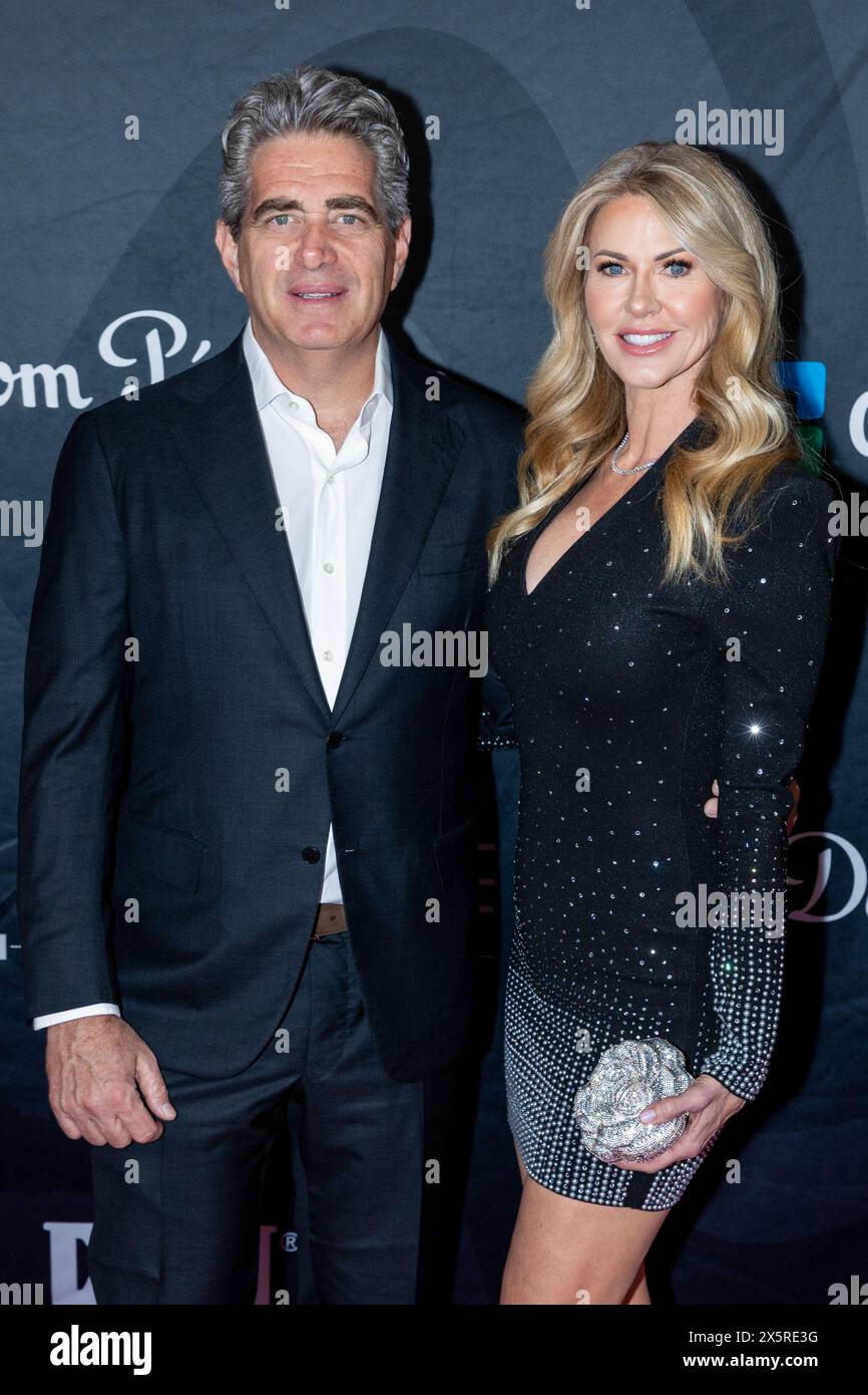 Las Vegas, USA. 10th May, 2024. Jeffrey Soffer (L) and Colleen Schiff ...