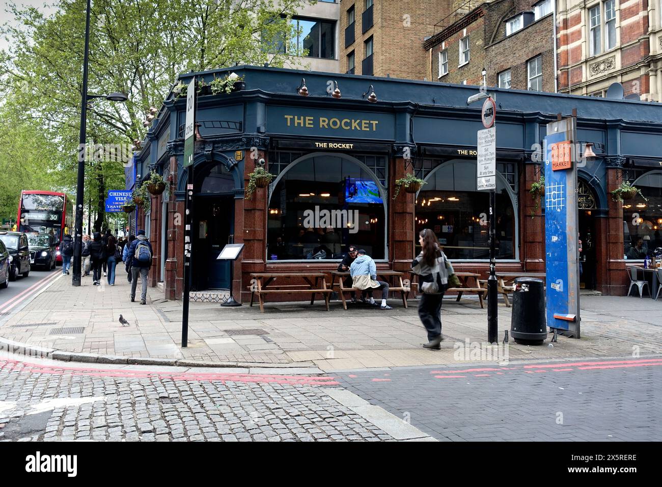 The Rocket, Euston Road, London Stock Photo - Alamy