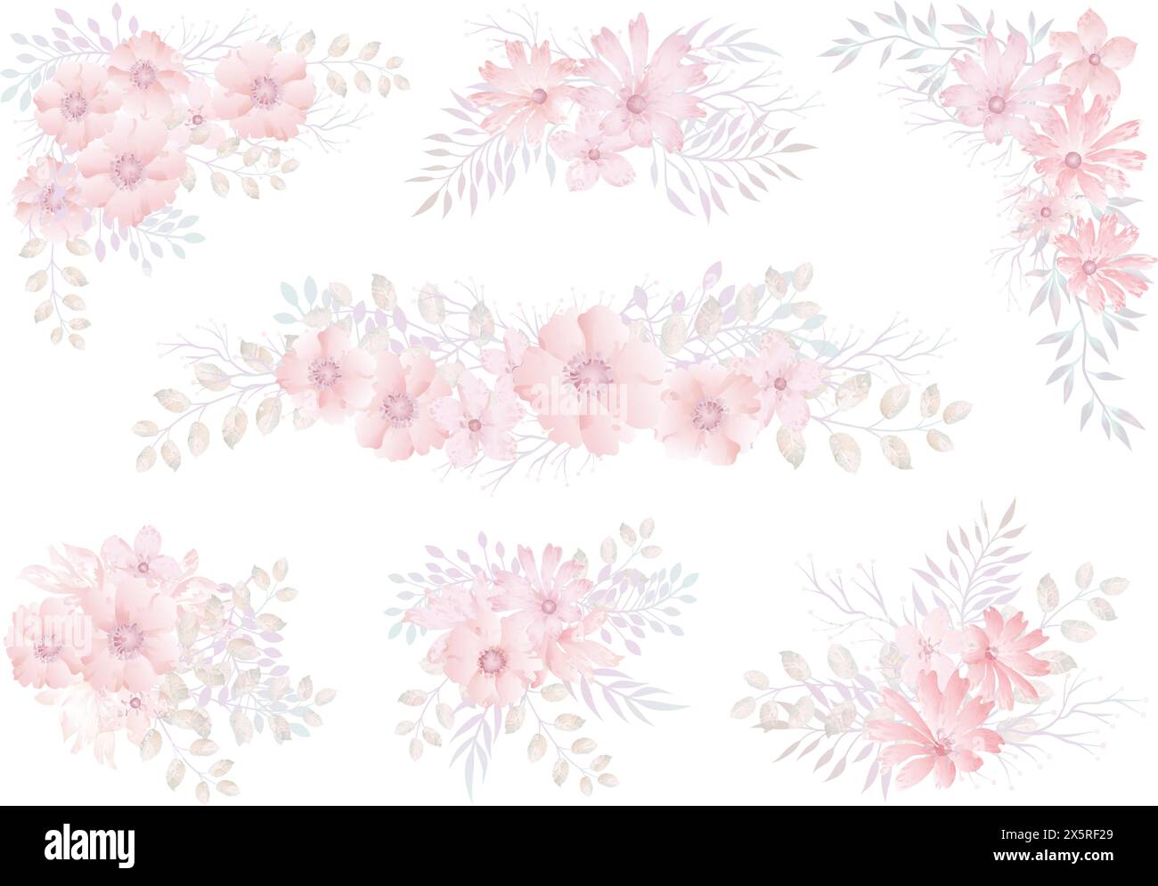 Flower clipart vector vectors hi-res stock photography and images - Alamy