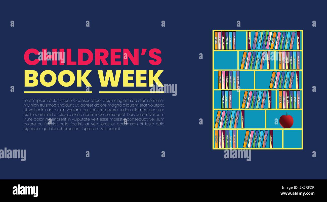 Children's Book Week Stock Vector Image & Art - Alamy