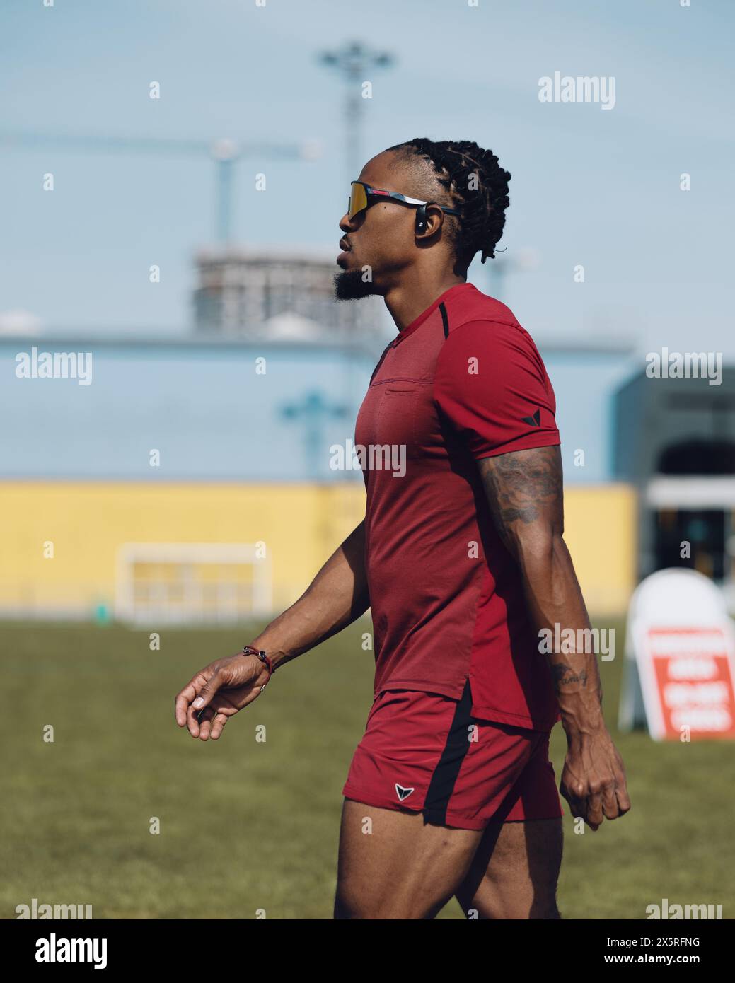 Mile End, UK. 10 May, 2024. USA’s Chris Royster during training in ...