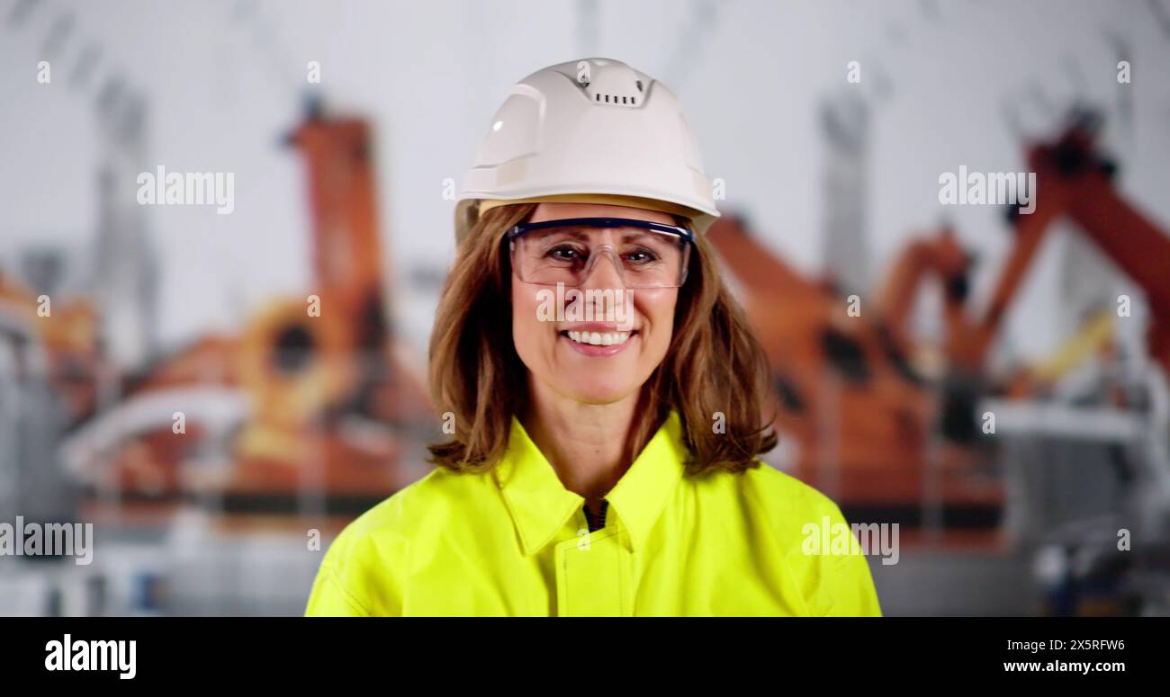 Senior Staff Worker At Car Robot Production Automotive Plant Stock ...