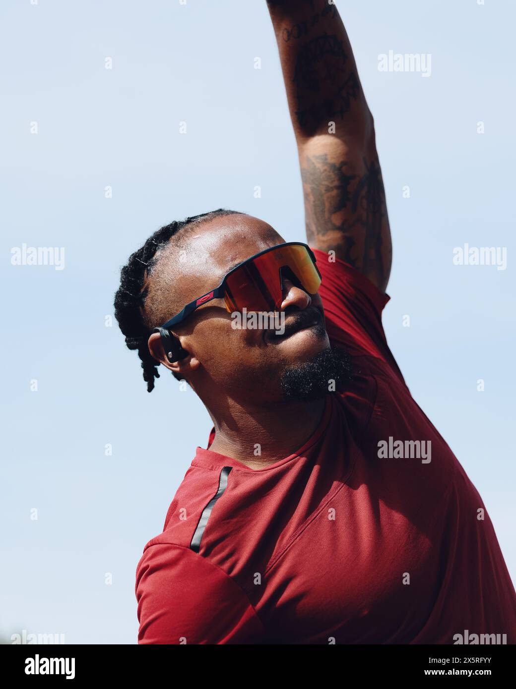 Mile End, UK. 10 May, 2024. USA’s Chris Royster during training in ...