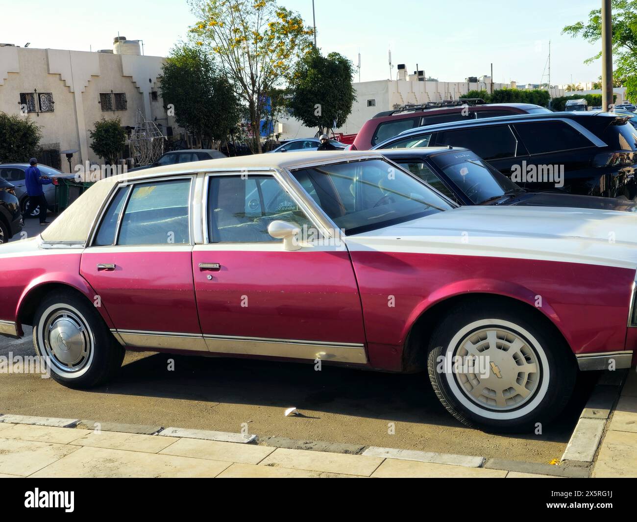 Cairo, Egypt, April 16 2024: an old vintage retro Chevrolet automobile ...