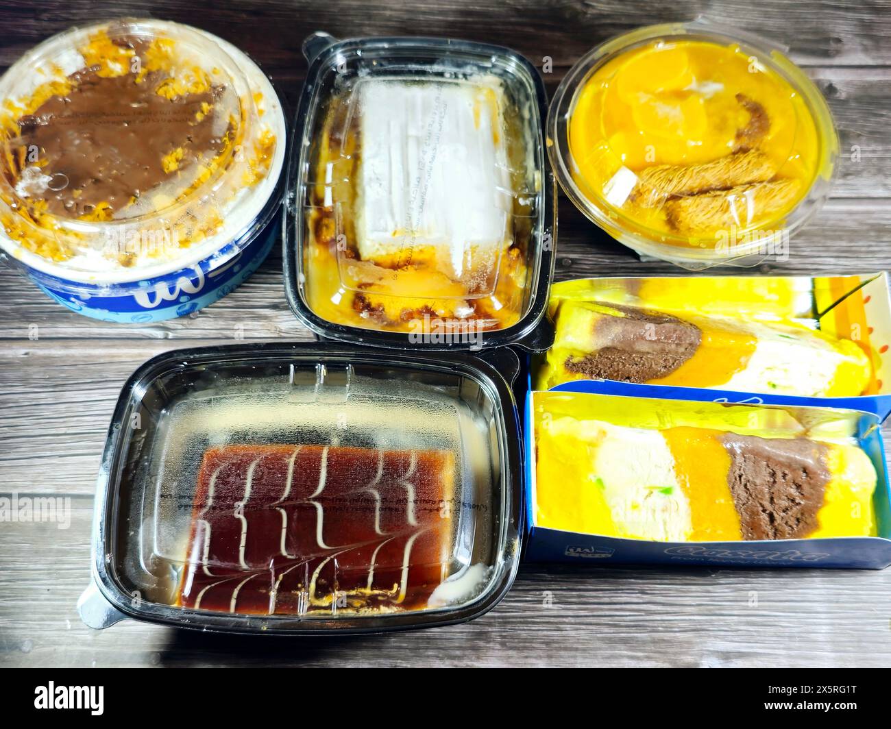 Cairo, Egypt, April 16 2024: Assorted desserts and Ice-cream from B ...