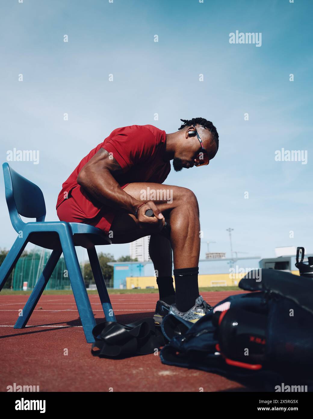 Mile End, UK. 10 May, 2024. USA’s Chris Royster during training in ...