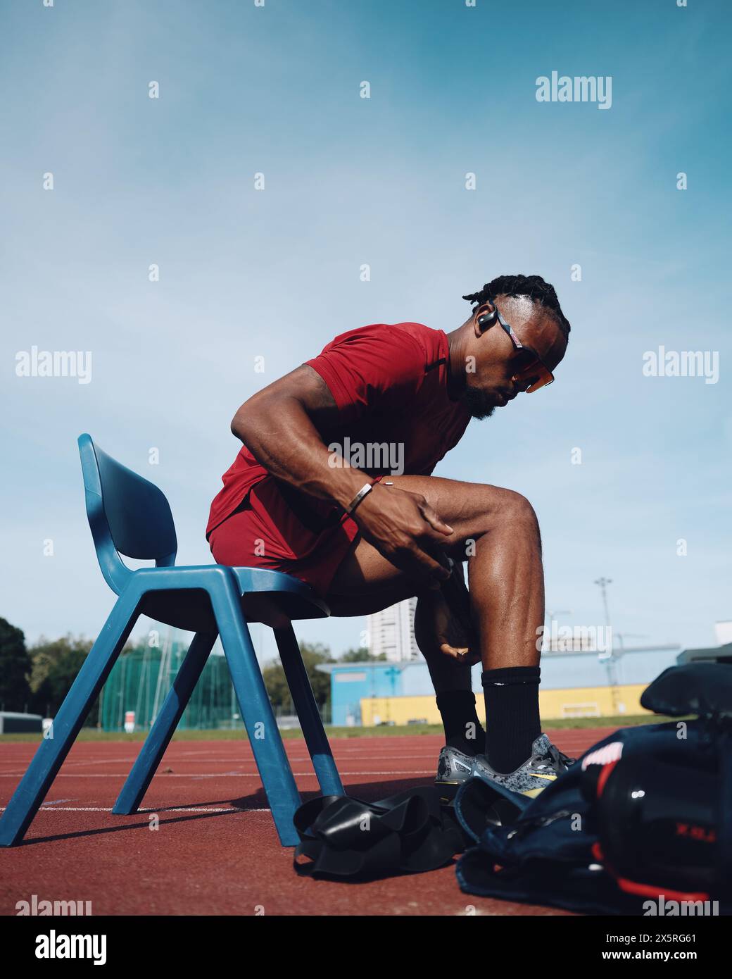 Mile End, UK. 10 May, 2024. USA’s Chris Royster during training in ...
