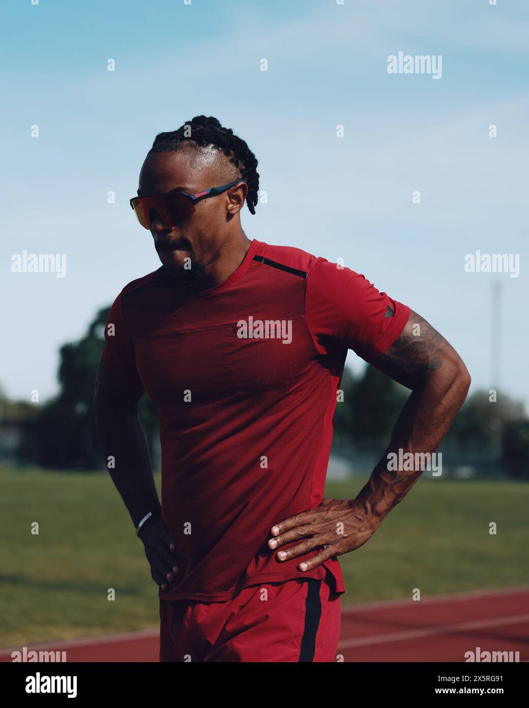 Mile End, UK. 10 May, 2024. USA’s Chris Royster during training in ...