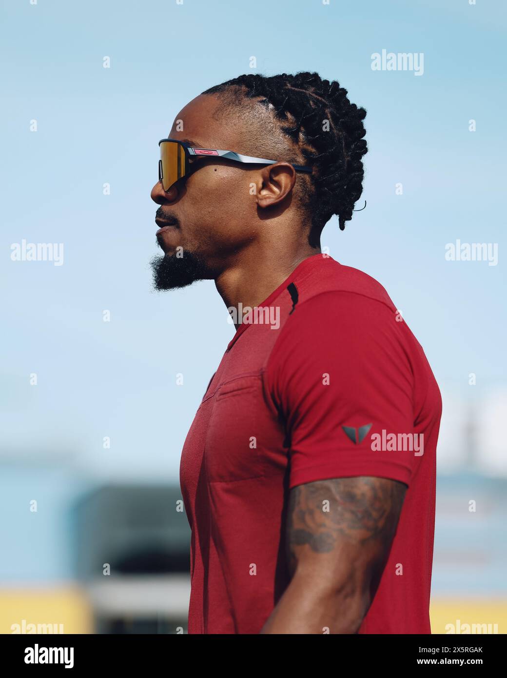 Mile End, UK. 10 May, 2024. USA’s Chris Royster during training in ...