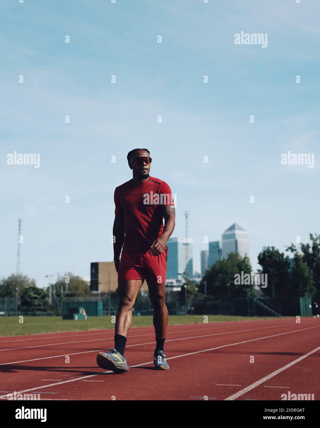 Mile End, UK. 10 May, 2024. USA’s Chris Royster during training in ...