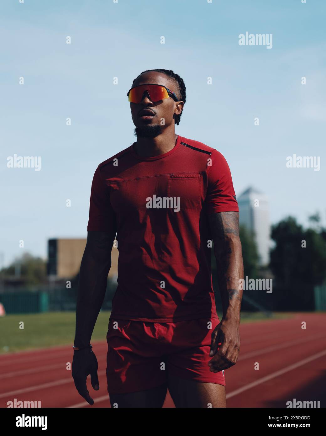 Mile End, UK. 10 May, 2024. USA’s Chris Royster during training in ...
