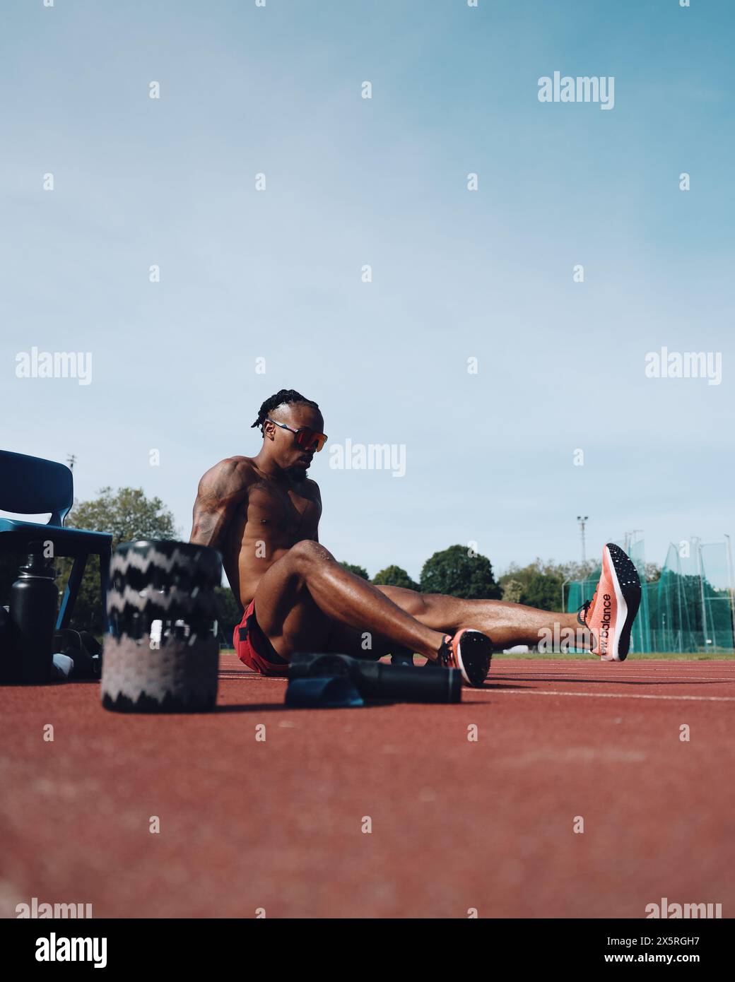 Mile End, UK. 10 May, 2024. USA’s Chris Royster during training in ...