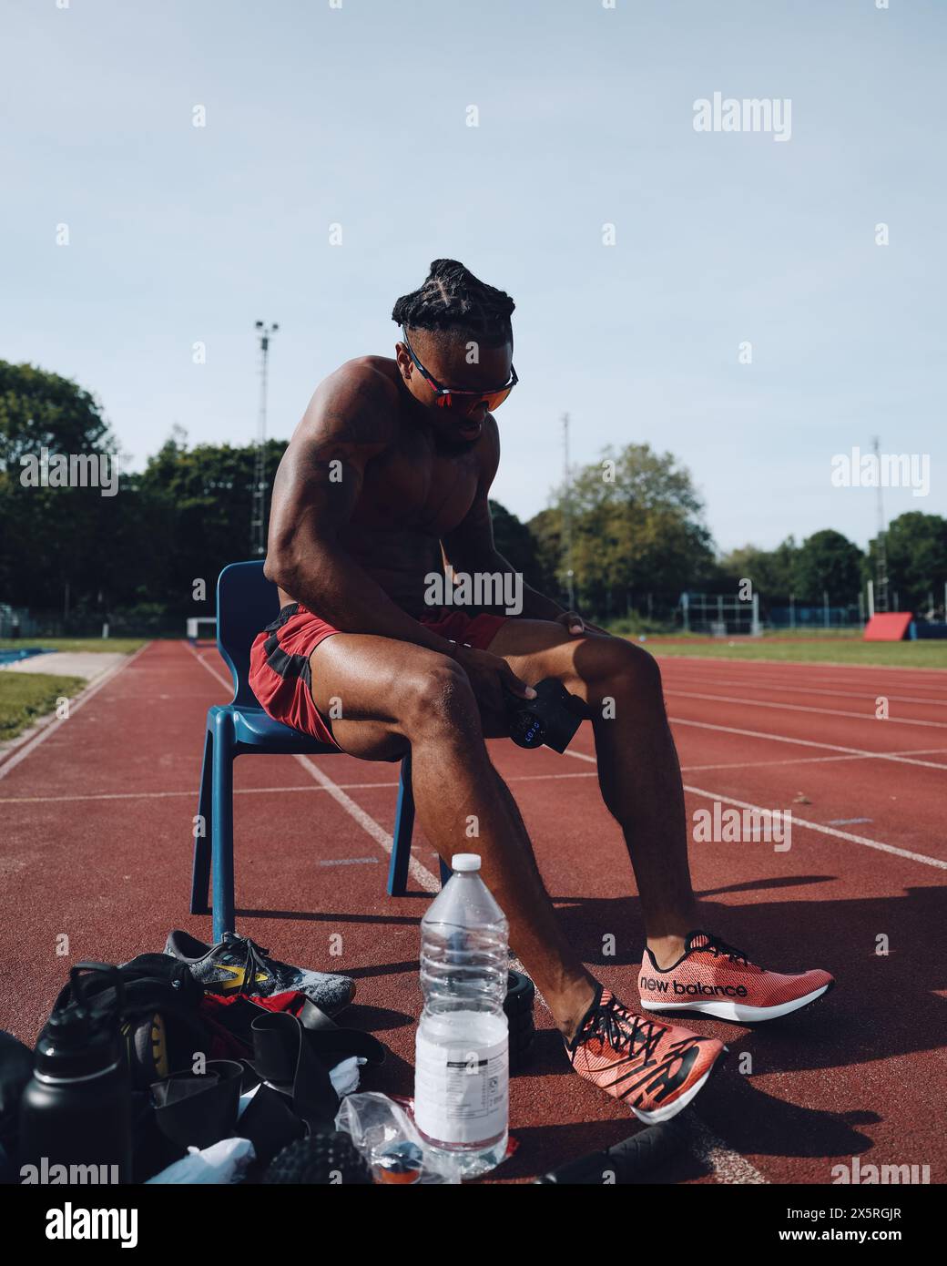 Mile End, UK. 10 May, 2024. USA’s Chris Royster during training in ...