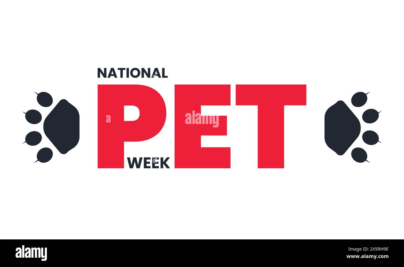 National Pet week awareness day design templet Stock Vector Image & Art ...