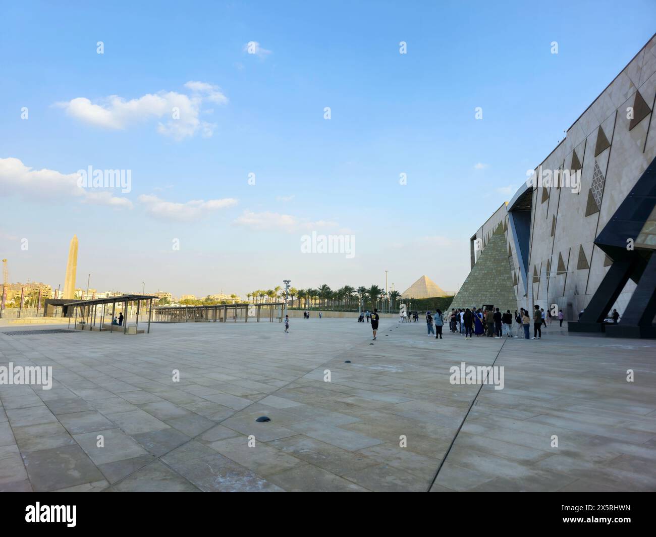 Giza, Egypt, April 13 2024: Exterior view of GEM The Grand Egyptian ...