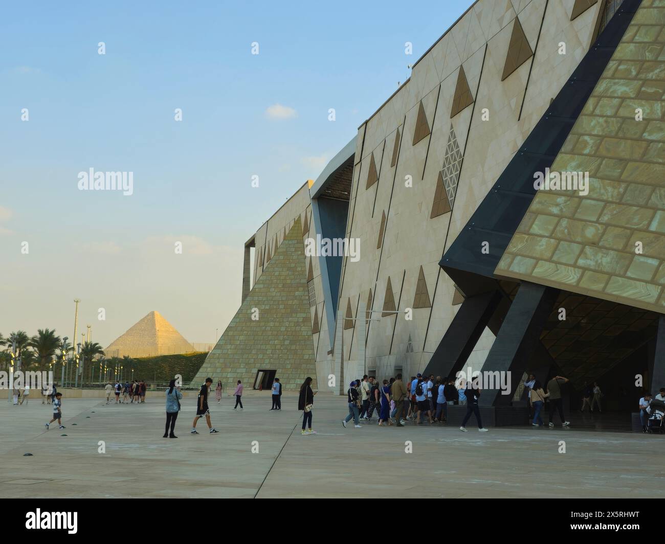 Giza, Egypt, April 13 2024: Exterior view of GEM The Grand Egyptian ...