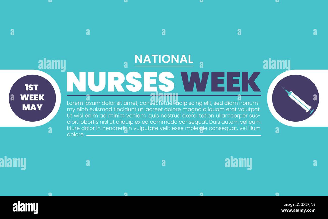 National Nurses Week design templet Stock Vector Image & Art - Alamy