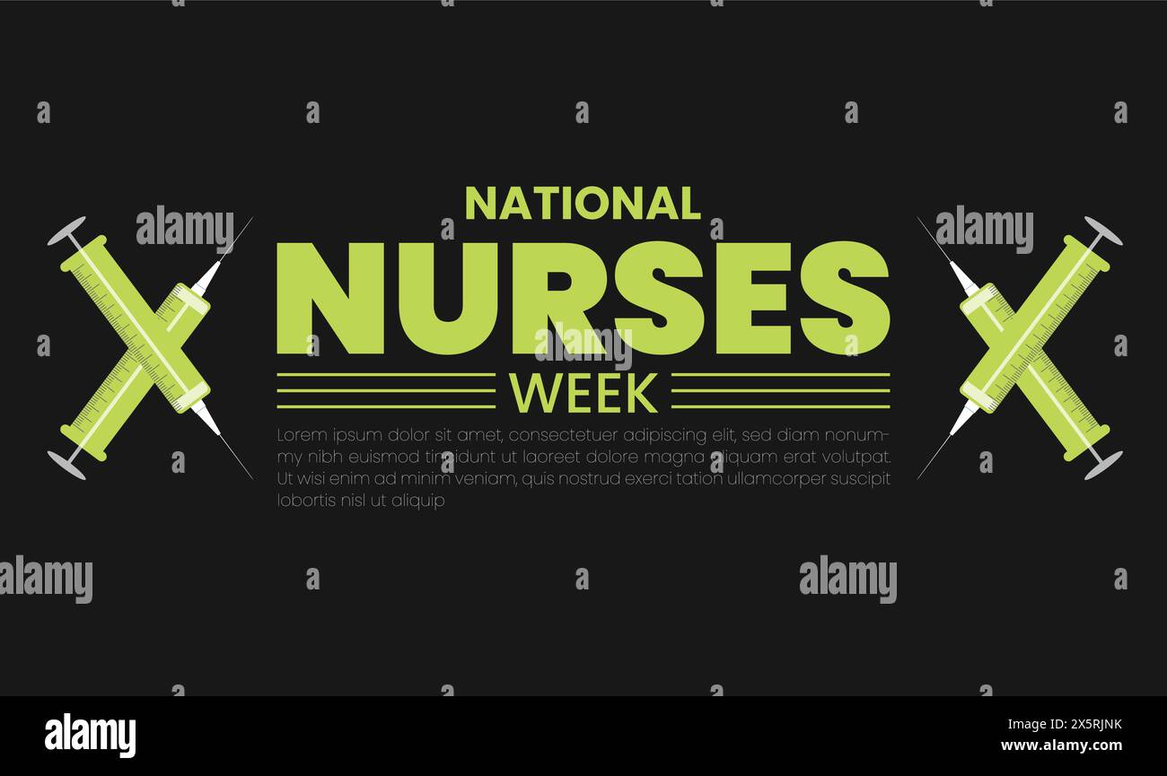 National Nurses Week design templet Stock Vector Image & Art - Alamy