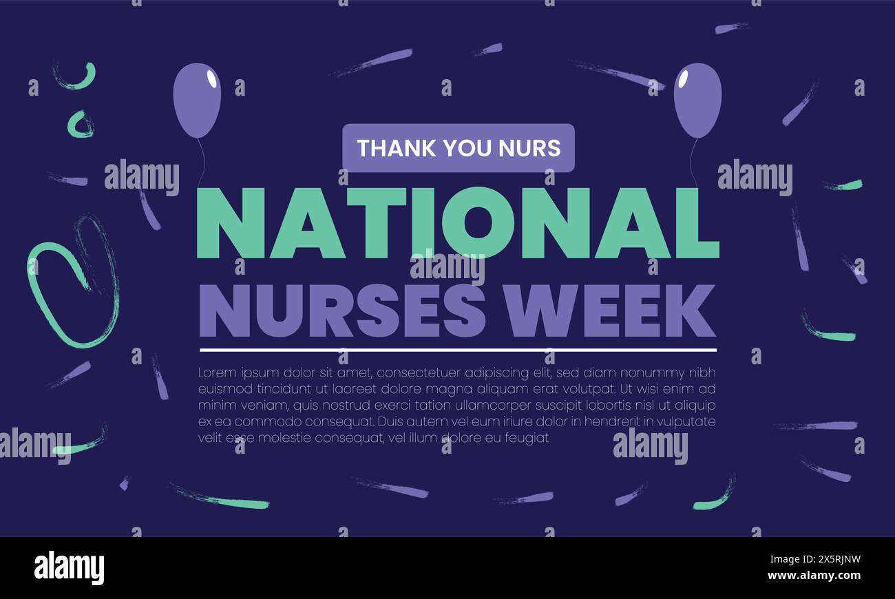 National Nurses Week design templet Stock Vector Image & Art - Alamy