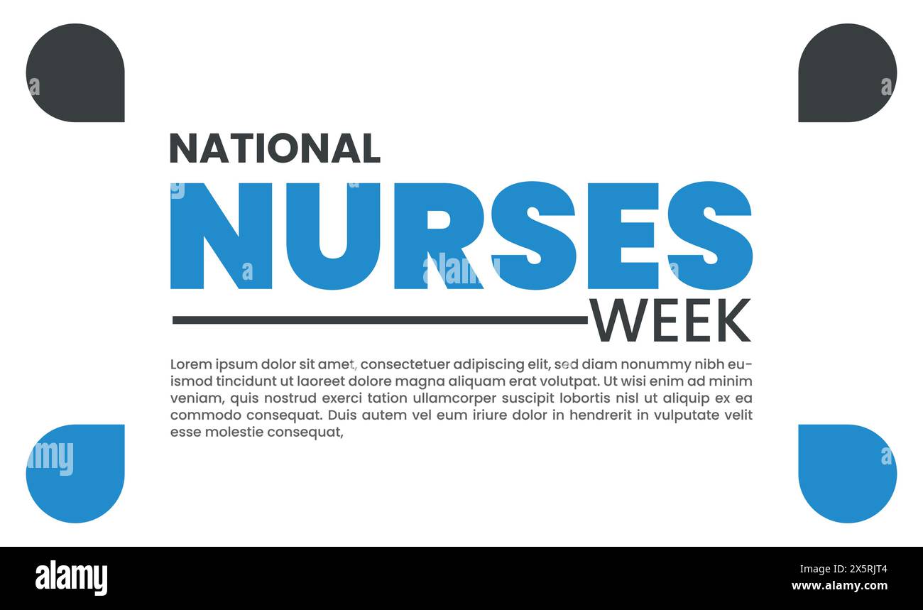 National Nurses Week design templet Stock Vector Image & Art - Alamy