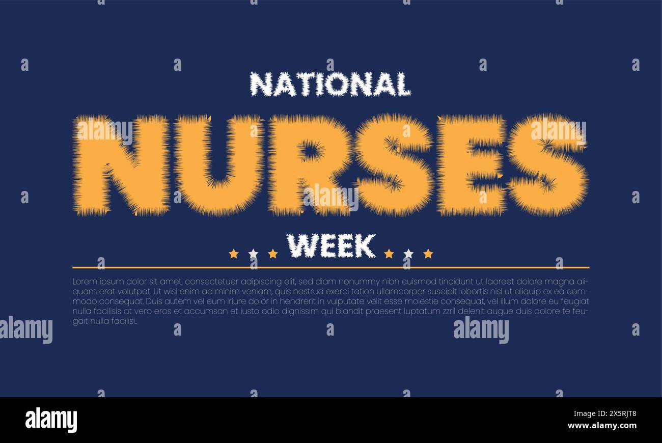 National Nurses Week design templet Stock Vector Image & Art - Alamy