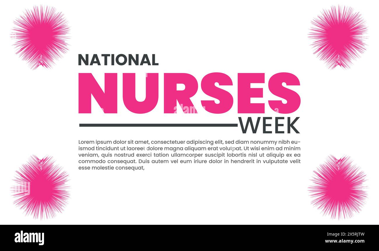 National Nurses Week design templet Stock Vector Image & Art - Alamy