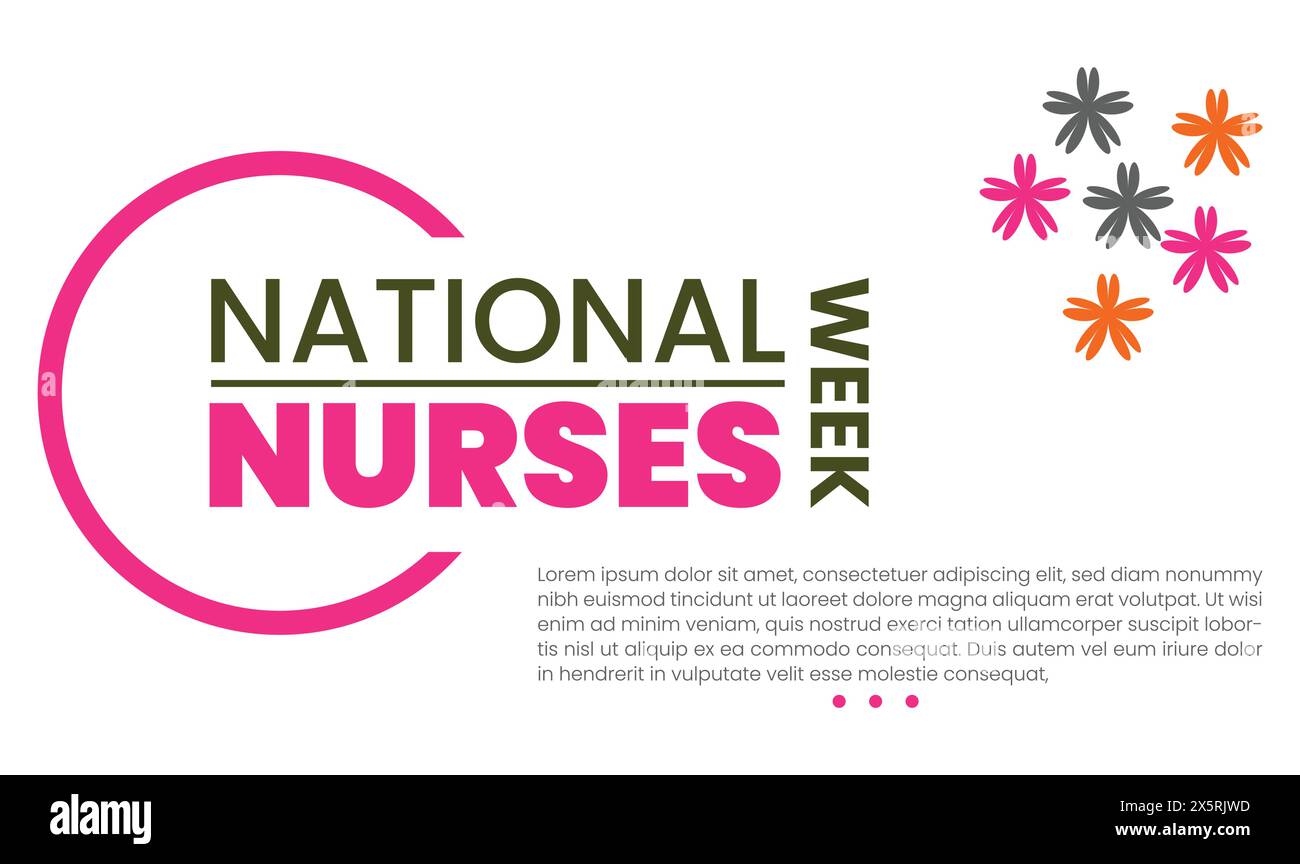 National Nurses Week design templet Stock Vector Image & Art - Alamy