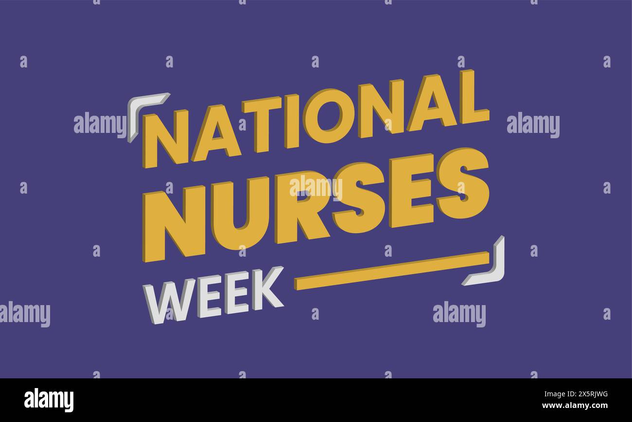 National Nurses Week design templet Stock Vector Image & Art - Alamy