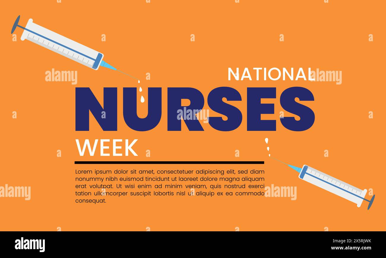 National Nurses Week design templet Stock Vector Image & Art - Alamy
