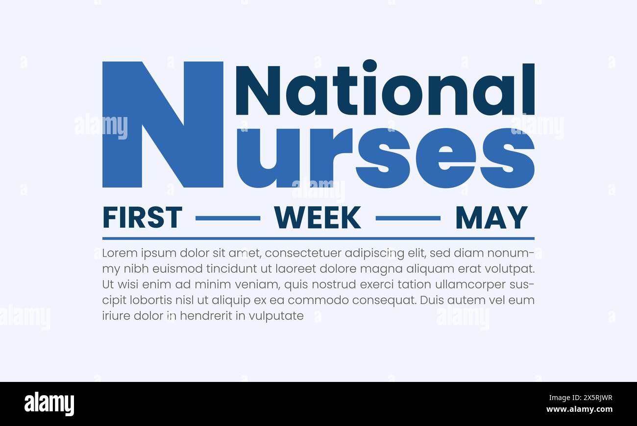 National Nurses Week design templet Stock Vector Image & Art - Alamy