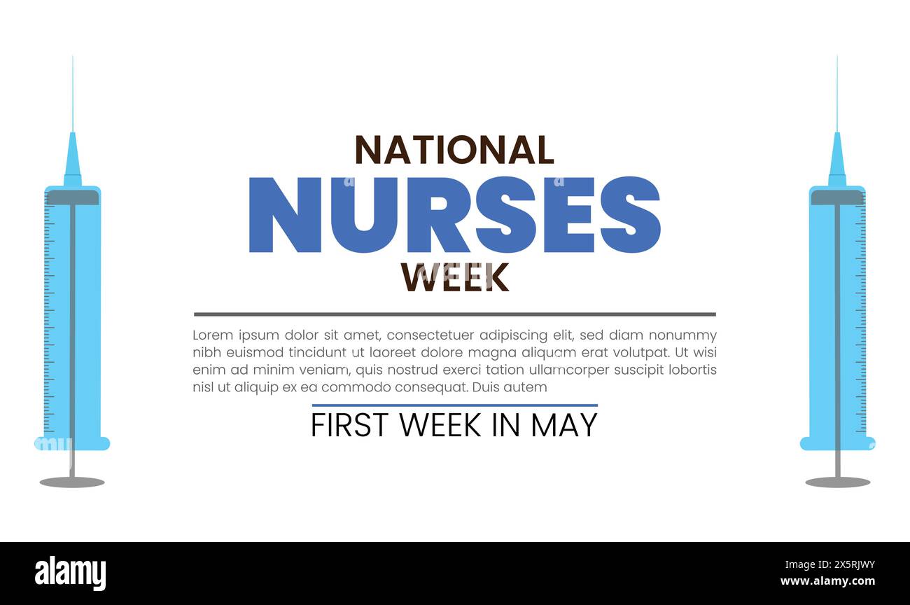 National Nurses Week design templet Stock Vector Image & Art - Alamy