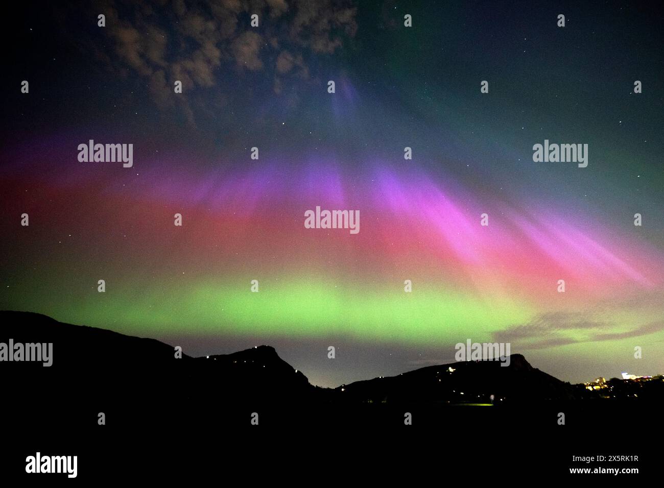 The aurora borealis, also known as the northern lights, above Arthur’s ...